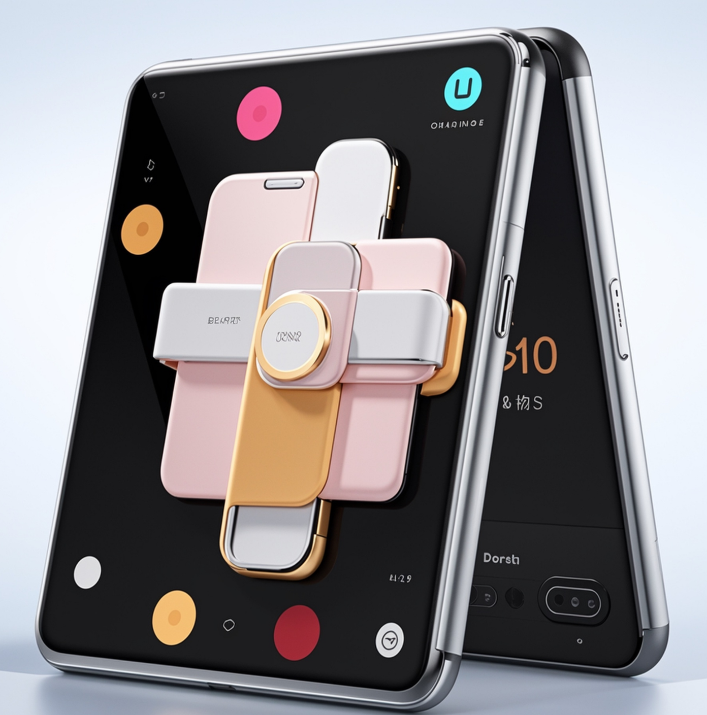 Up and down folding mobile phone hinge - 广东杰思通讯股份有限公司
